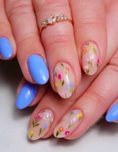 The Best Flower Nail Designs For Short Nails - Love Nail Ideas